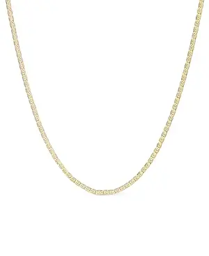 ANA LUISA Flat Mariner Chain Necklace - Gold