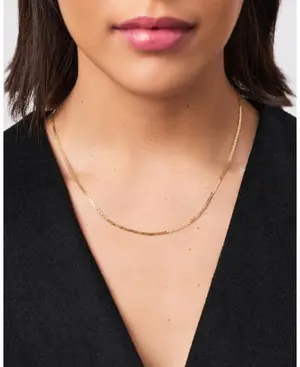 ANA LUISA Flat Mariner Chain Necklace
