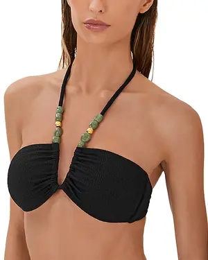 VIX PAULA HERMANNY Firenze Kiana Carol Bikini Top - Black