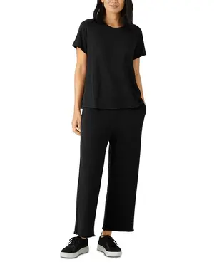Eileen Fisher Round Neck Tee - Black