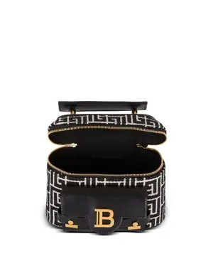 Balmain B-buzz Vanity In Monogram Jacquard