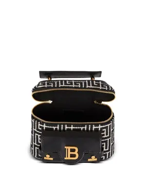 Balmain B-buzz Vanity In Monogram Jacquard