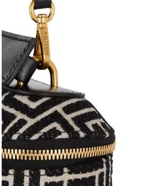 Balmain B-buzz Vanity In Monogram Jacquard