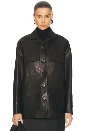 Khaite Morsson Leather Jacket
