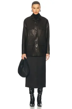 Khaite Morsson Leather Jacket