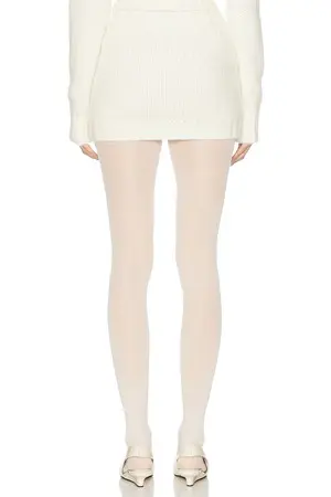 HELSA Annabelle Knit Skirt - Ivory