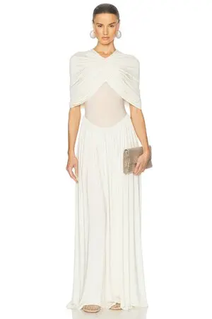 HELSA Philomena Jersey Dress - Vanilla
