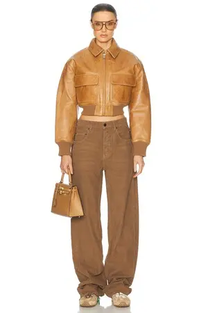 HELSA The Leather Bomber Jacket