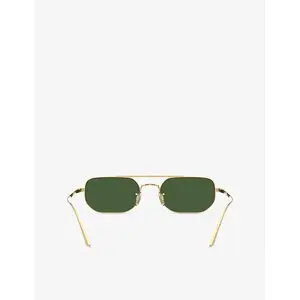 Oliver Spencer Angular-frame Steel Sunglasses