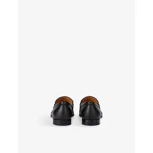 TOD'S Grained-leather Loafers - Black