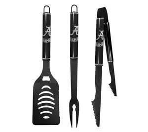 SISKIYOU GIFTS Siskiyou Sports College Black Bbq Set 3pc - One-color
