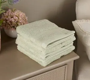 NORTHERN NIGHTS Egyptian Cotton 4-piece Washcloth Set - One-color
