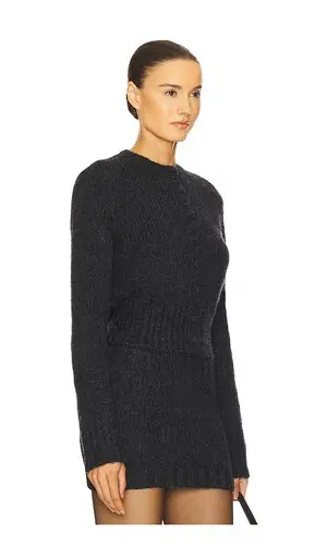 HELSA Annabelle Cardigan - Dark Heather Grey