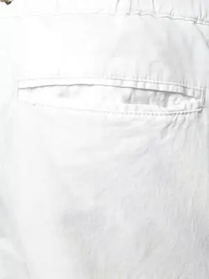 WHITE SAND Belted Slim-fit Trousers