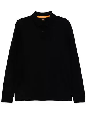 BOSS Logo-embroidered Polo Shirt - Black