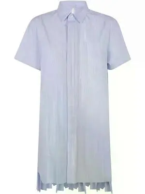 Sacai Striped Mini Dress - Blue