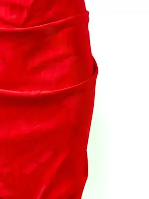 Alejandra Alonso Rojas Silk Maxi Skirt - Red