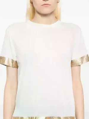 Cynthia Rowley Foil-hem T-shirt