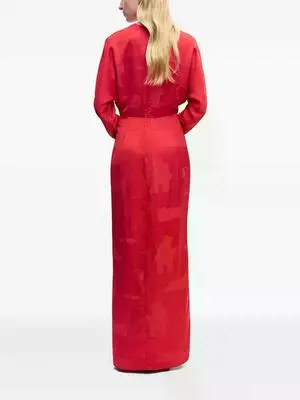 Alejandra Alonso Rojas Drape-sleeve Gown