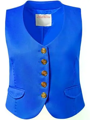 Alejandra Alonso Rojas Alejandra Alonso Rojas Wool Vest Blue