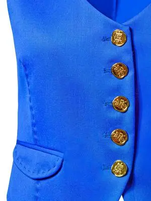 Alejandra Alonso Rojas Wool Vest - Blue