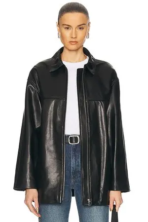 Nour Hammour Layne Sleek Leather Jacket