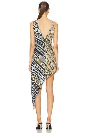 AREA Embellished Slip Dress