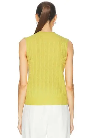 Guest In Residence Cashmere Cable Vest