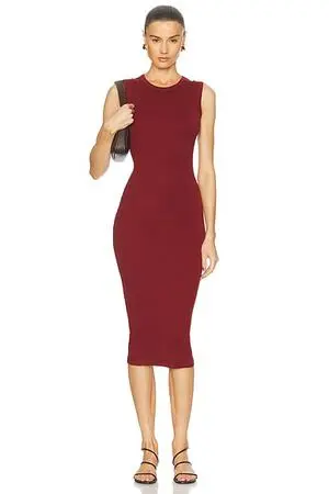 FLORE FLORE Esme Midi Dress - Syrah