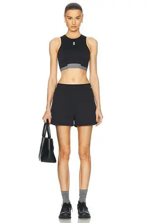 On Train 2 In 1 Crop Top - Black