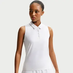 Nike Victory Dri-fit Sleeveless Polo - White