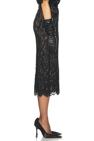 HELSA The Lace Midi Skirt