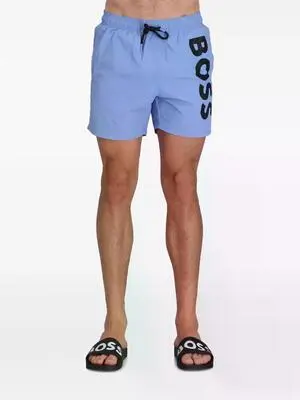 BOSS Logo-print Swim Shorts