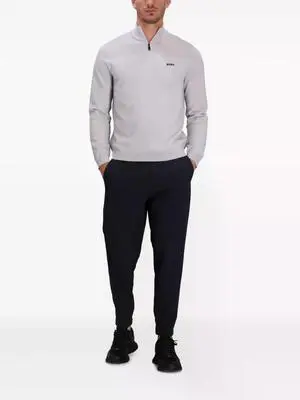 BOSS Tapered-fit Trousers In Water-repellent Stretch Fabric