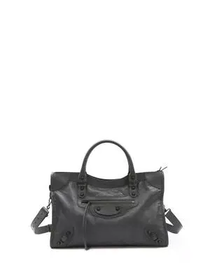 Balenciaga Medium Le City Leather Bag - Grey