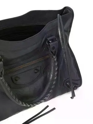 Balenciaga Medium Le City Leather Bag - Grey