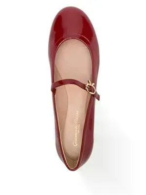 GIANVITO ROSSI Carla Ballerinas - Red