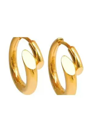 Charlotte Chesnais Biseau Hoop Earrings - Gold