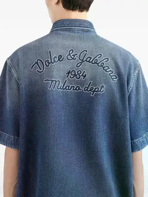 Dolce & Gabbana Short-sleeved Denim Shirt