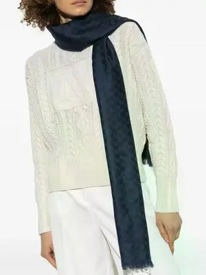 Max Mara Monogram-jacquard Scarf