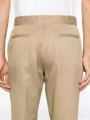 MAISON MARGIELA Creased Trousers - Neutrals