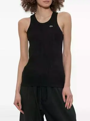 Lacoste Cotton Tank Top - Black