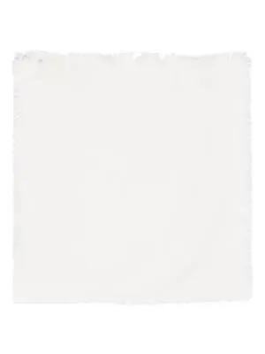 Eric Bompard Twill Square Scarf - White