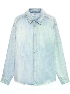 MSGM Washed-denim Overshirt