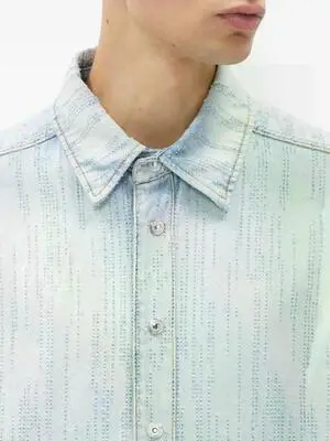 MSGM Washed-denim Overshirt