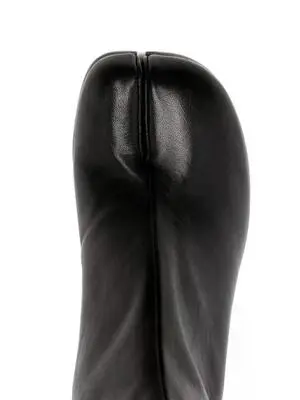 MAISON MARGIELA Tabi Leather Ankle Boots - Black