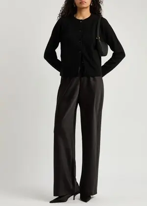 Vince Wool-blend Cardigan - Black