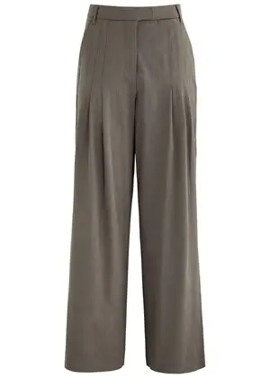 Remain Birger Christensen Wide-leg Twill Trousers