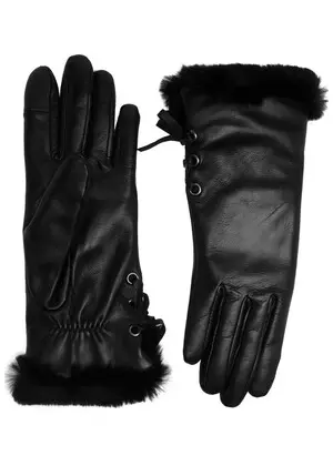Agnelle Trimmed Gloves For Women
