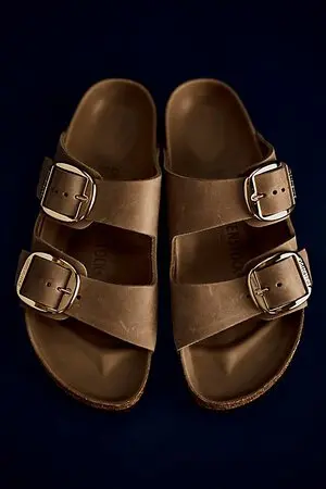 BIRKENSTOCK Arizona Big Buckle Sandals - Beige